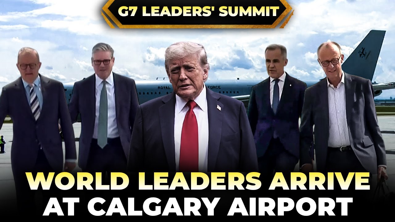 LIVE: World Leaders arrive at Calgary airport ahead of the G7 Leaders' Summit |Calgary, Canada ...