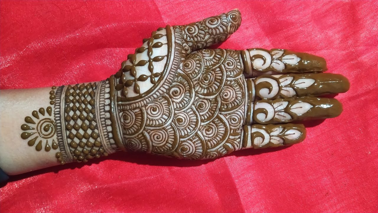 Full hand bridal mehndi tutorial for beginners | semi bridal mehndi ...
