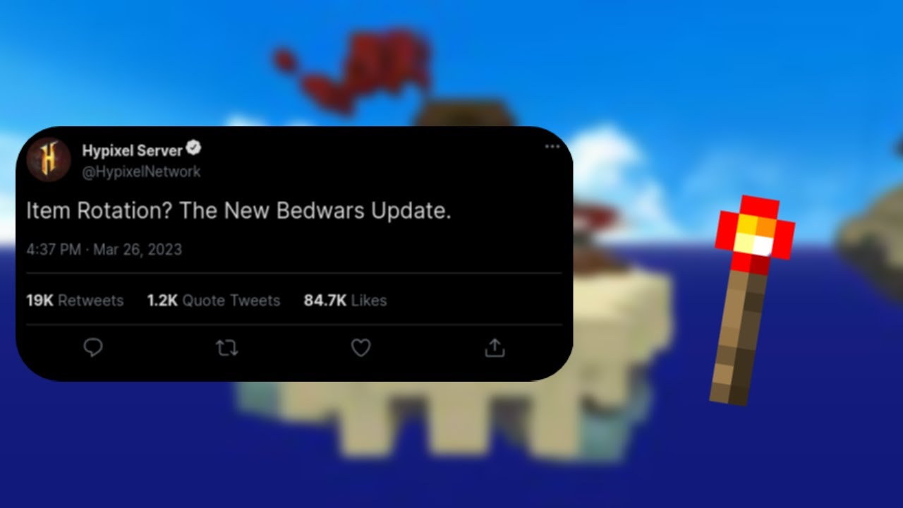 Item Rotation? Hypixel Bedwars Update - YouTube