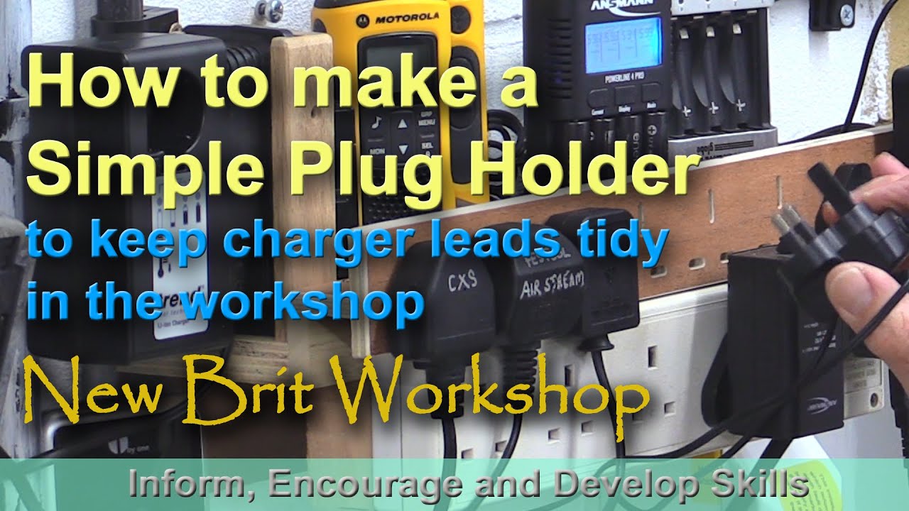 How to make a Plug Holder for the workshop - YouTube