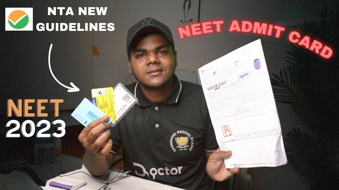 NEET 2023 ADMIT CARD Complete Details &NTA New Guidelines #neet2023 ...