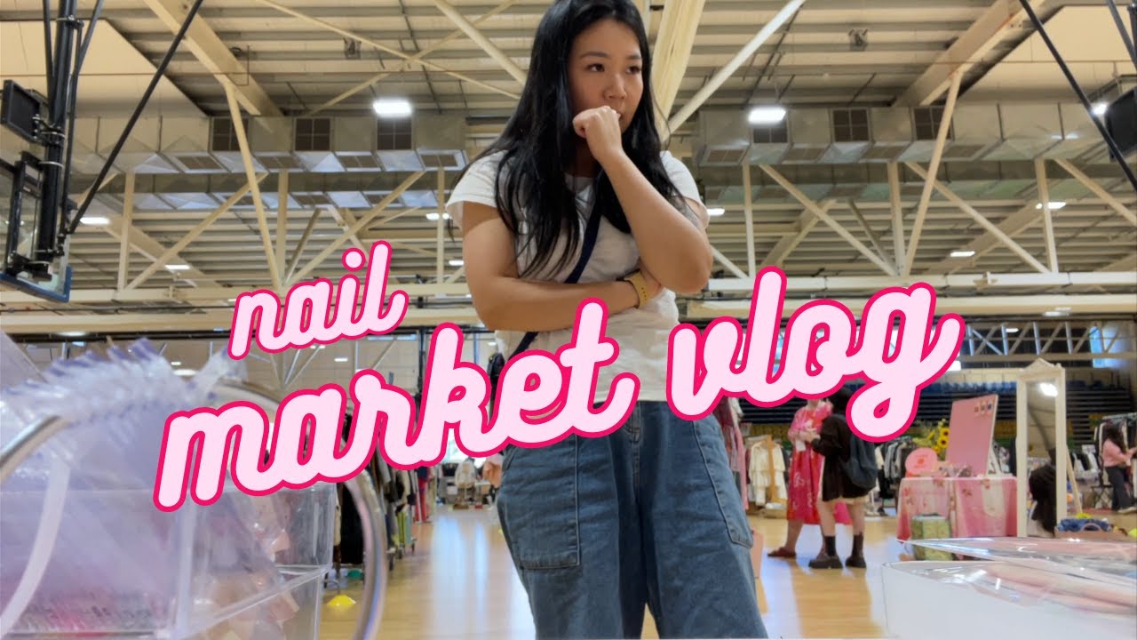 MARKET VLOG | part 2 setting up, running the nail stall, celebration ...