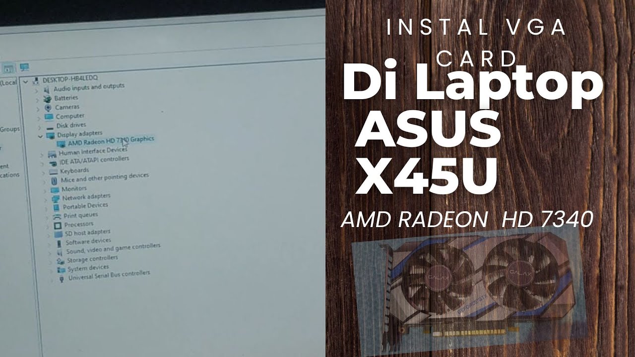 INSTAL VGA PADA LAPTOP ASUS X45U - YouTube