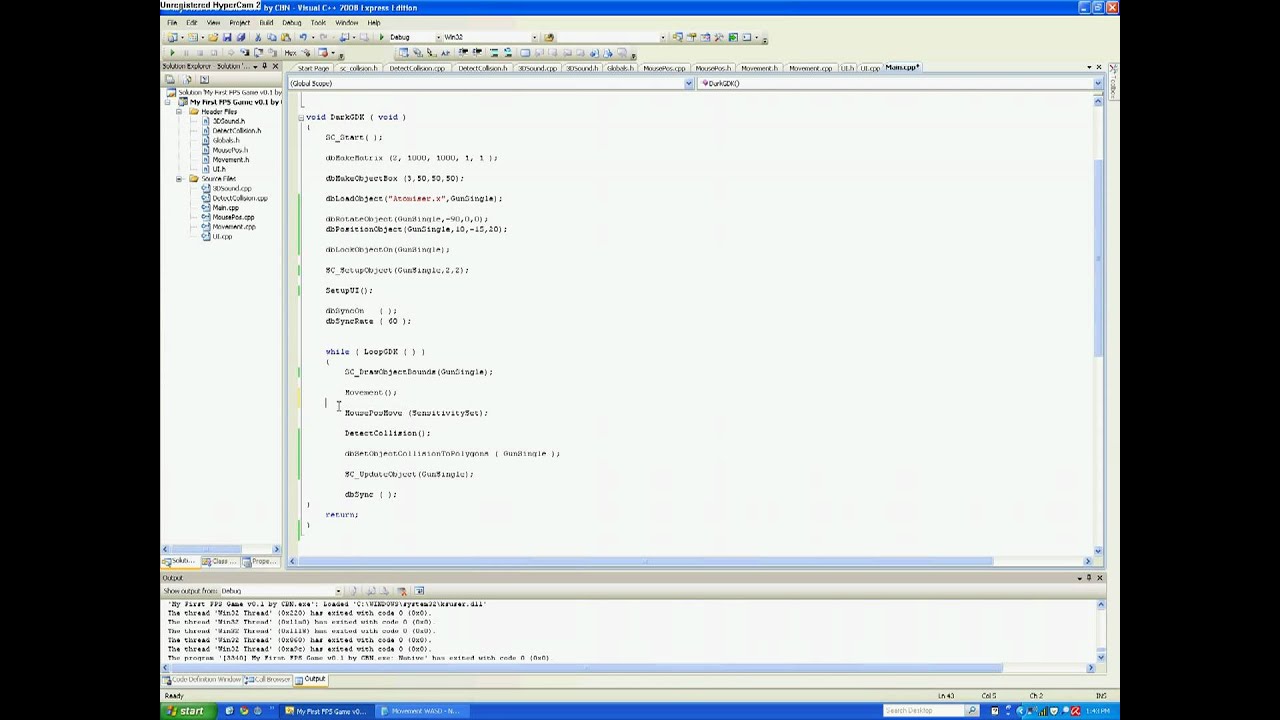 DarkGDK Tutorials - TheGameCode - Movement WASD - YouTube