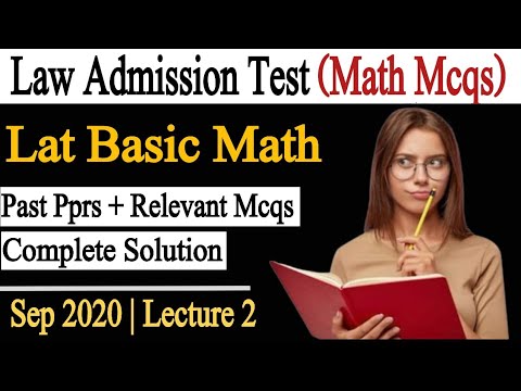Lat Basic Math Mcqs | Lat Solved Math Past Papers | Lat Math Portion ...
