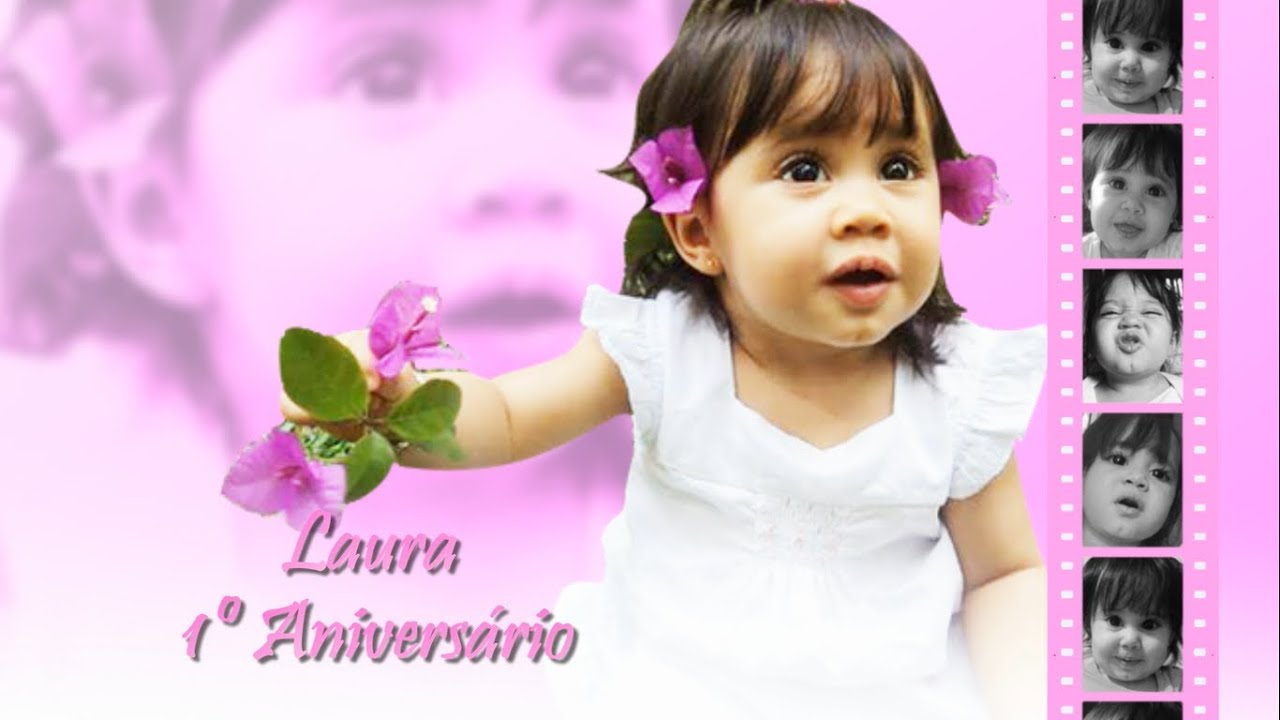 Retrospectiva Animada Infantil - Laura 1 ano - YouTube