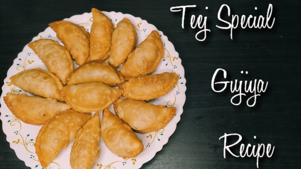 गुझिया बनाने की विधि | Teej Special Gujiya Recipe | Bihari Pidikiya ...