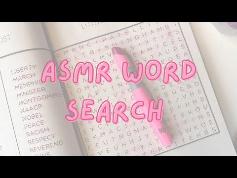 ASMR Word Search (Whispering) - YouTube
