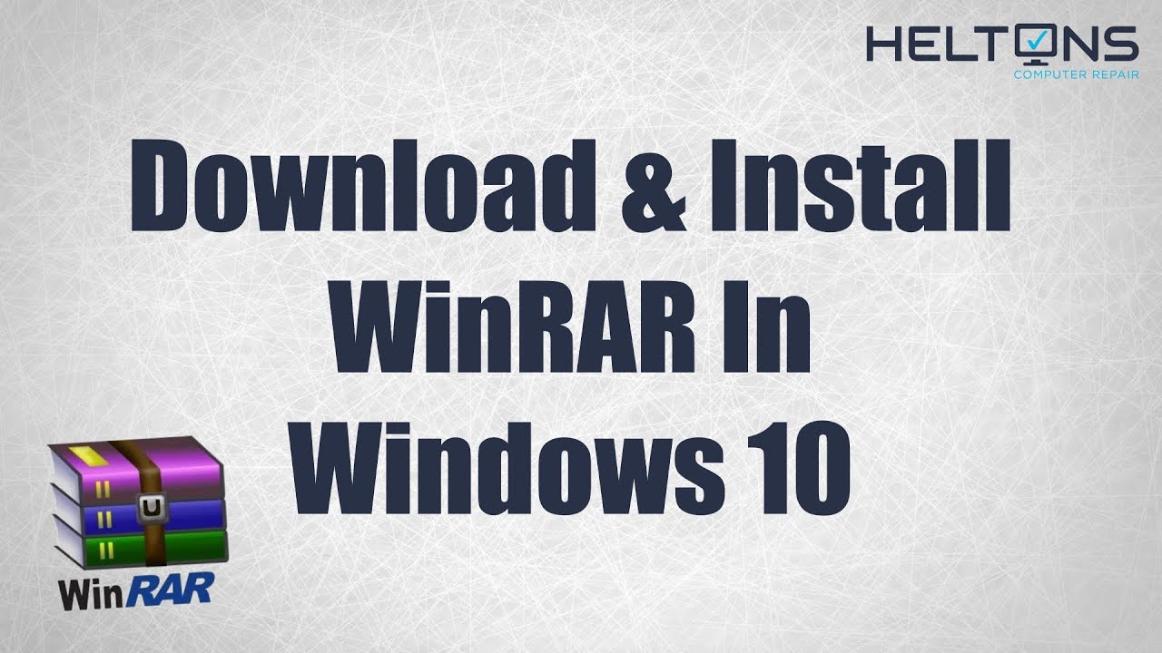 How to Download & Install WinRAR in Windows 10 - YouTube