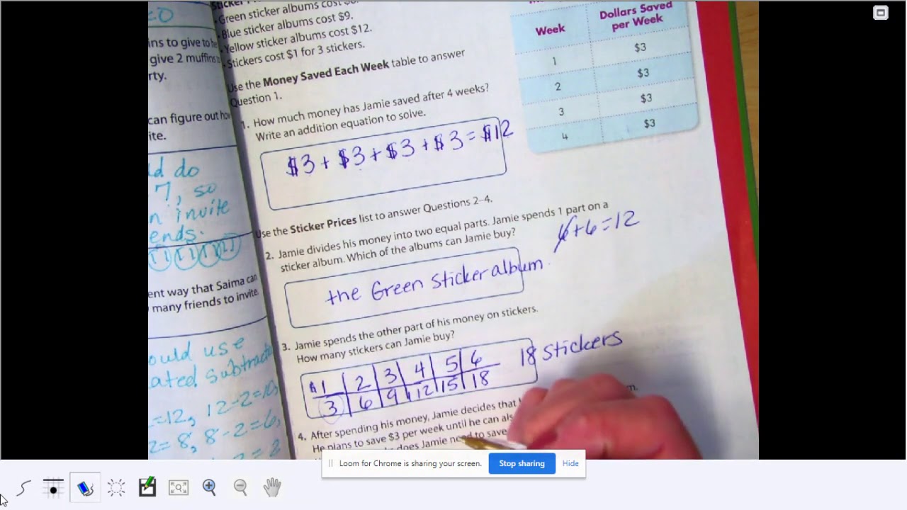 Thursday enVision Lesson on page 55 Topic 1 Performance Assessment for ...