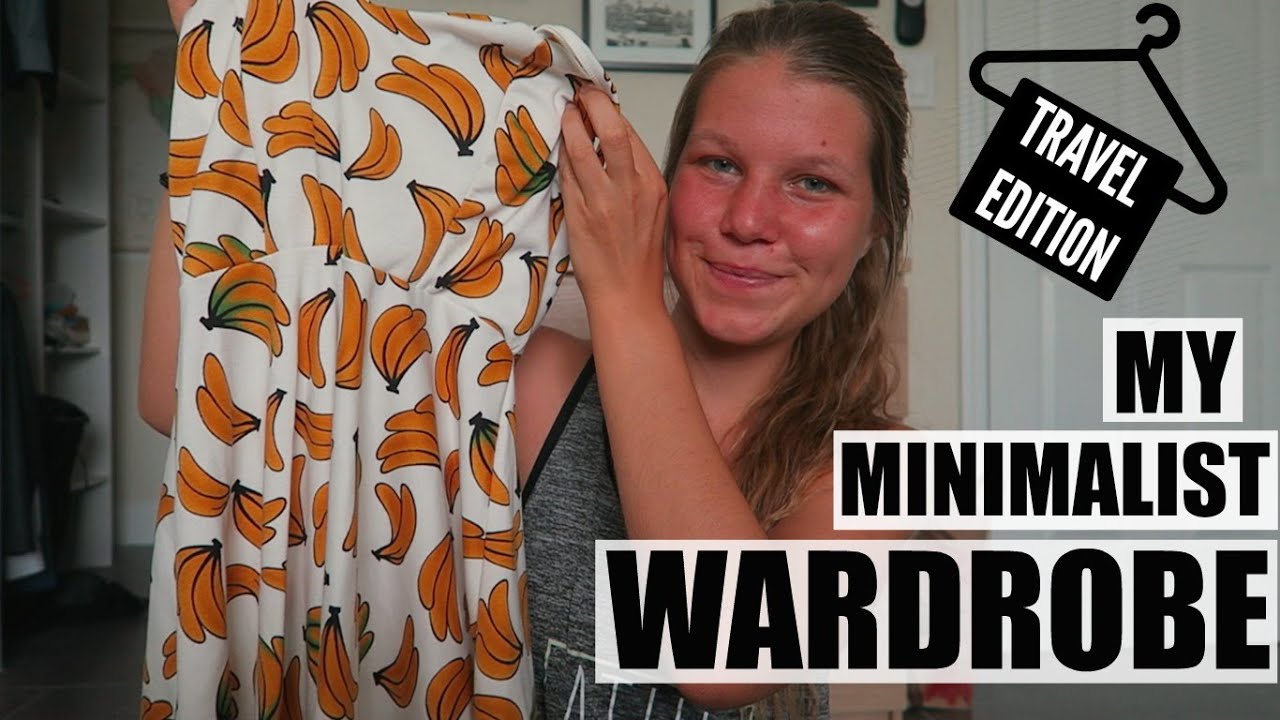 MY MINIMALIST WARDROBE Backpacking Travel Edition - YouTube