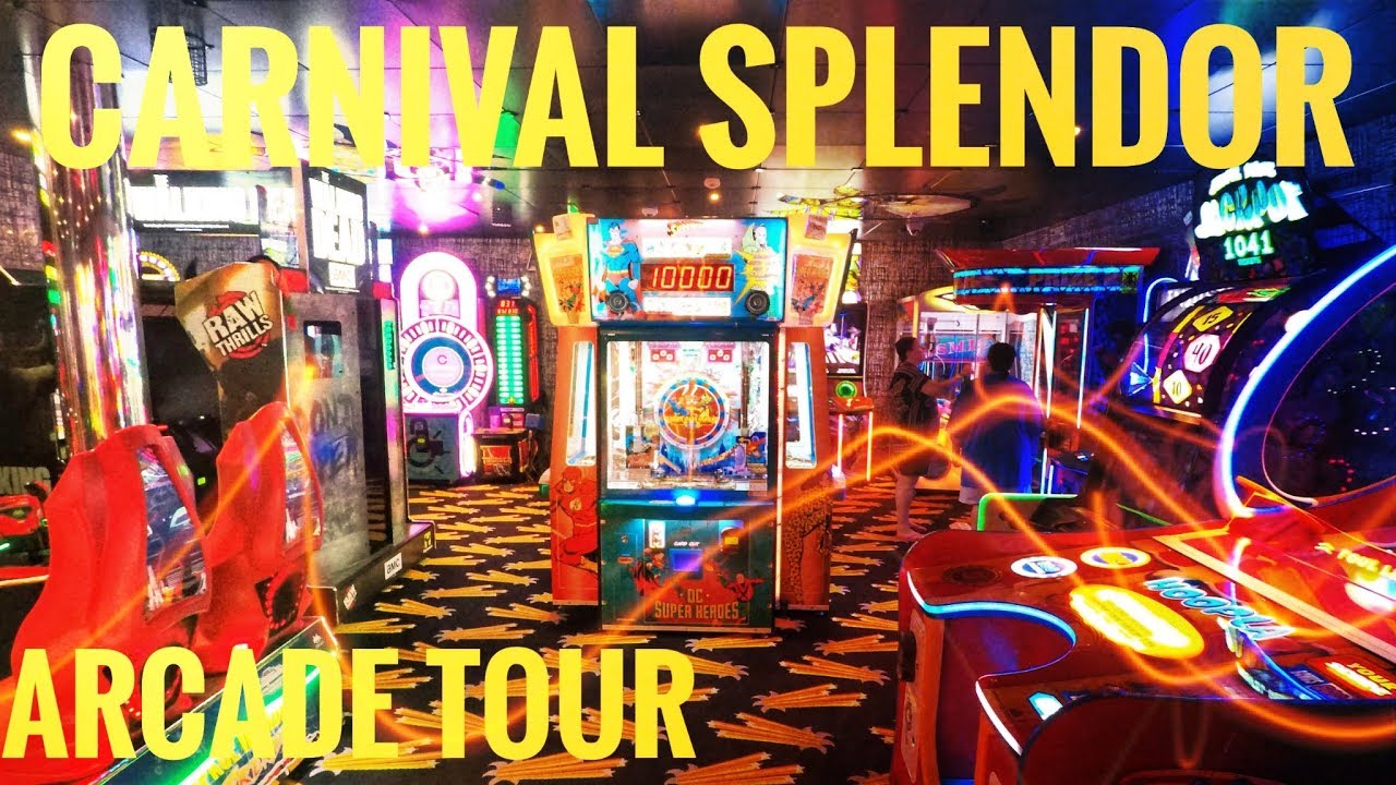 Carnival Splendor Arcade Tour - YouTube