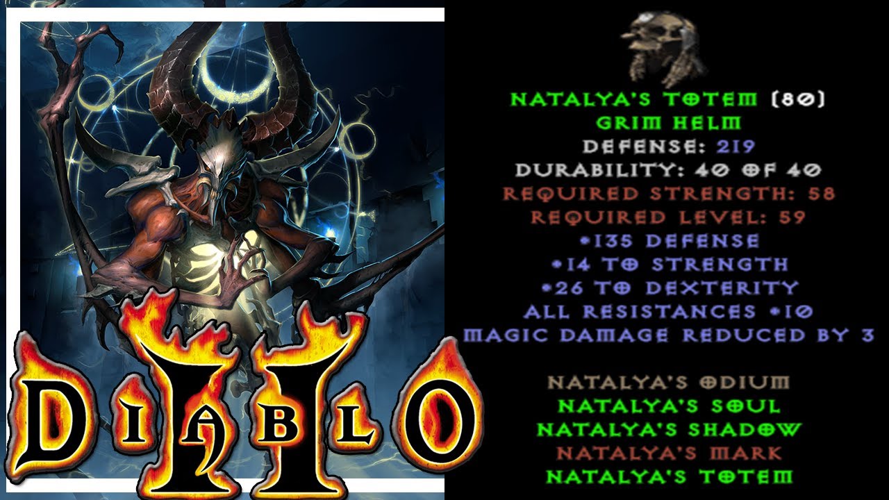 Natalya's Totem Mephisto Hell TC 78 Diablo 2 LOD 2019 - YouTube