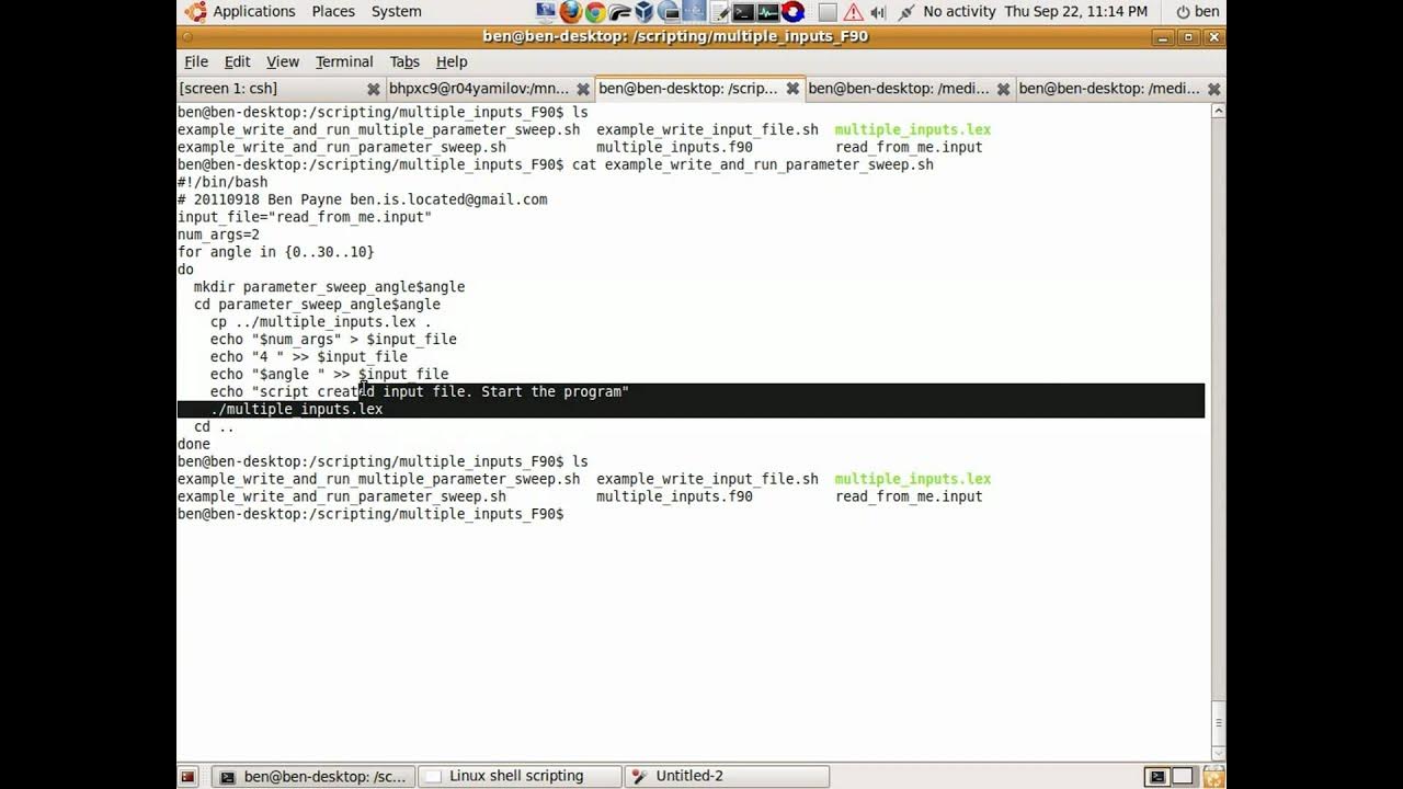 Linux scripting tutorial part 2 - YouTube