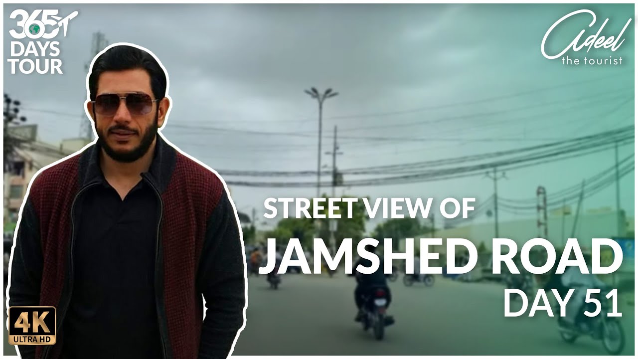 Street view of Jamshed Road Karachi | Day 51 of 365 Days | 4K Ultra HD ...