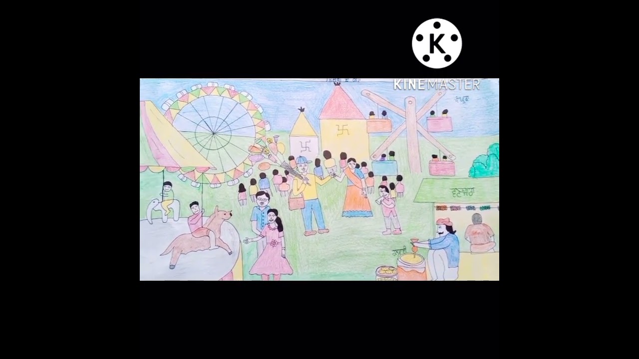 (mela) fair drawing - YouTube