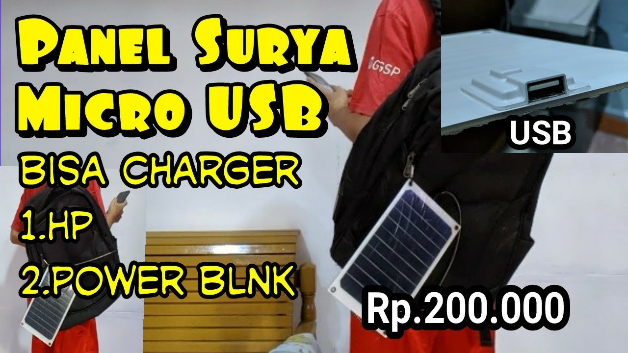 Panel Surya Micro USB || Bisa mencharger Handphone dan Power Blank ...