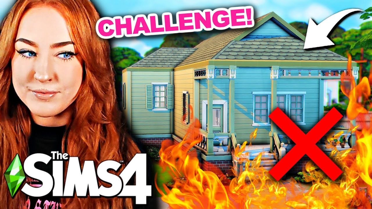 Renovating This GROSS Base Game House Using Almost IMPOSSIBLE ...