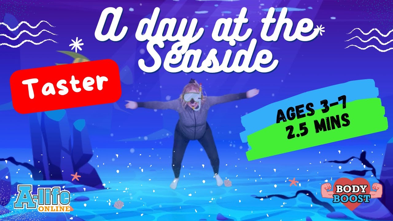 Day At The Seaside Dance (ages 3-7) - Brain Break/Body Boost - YouTube