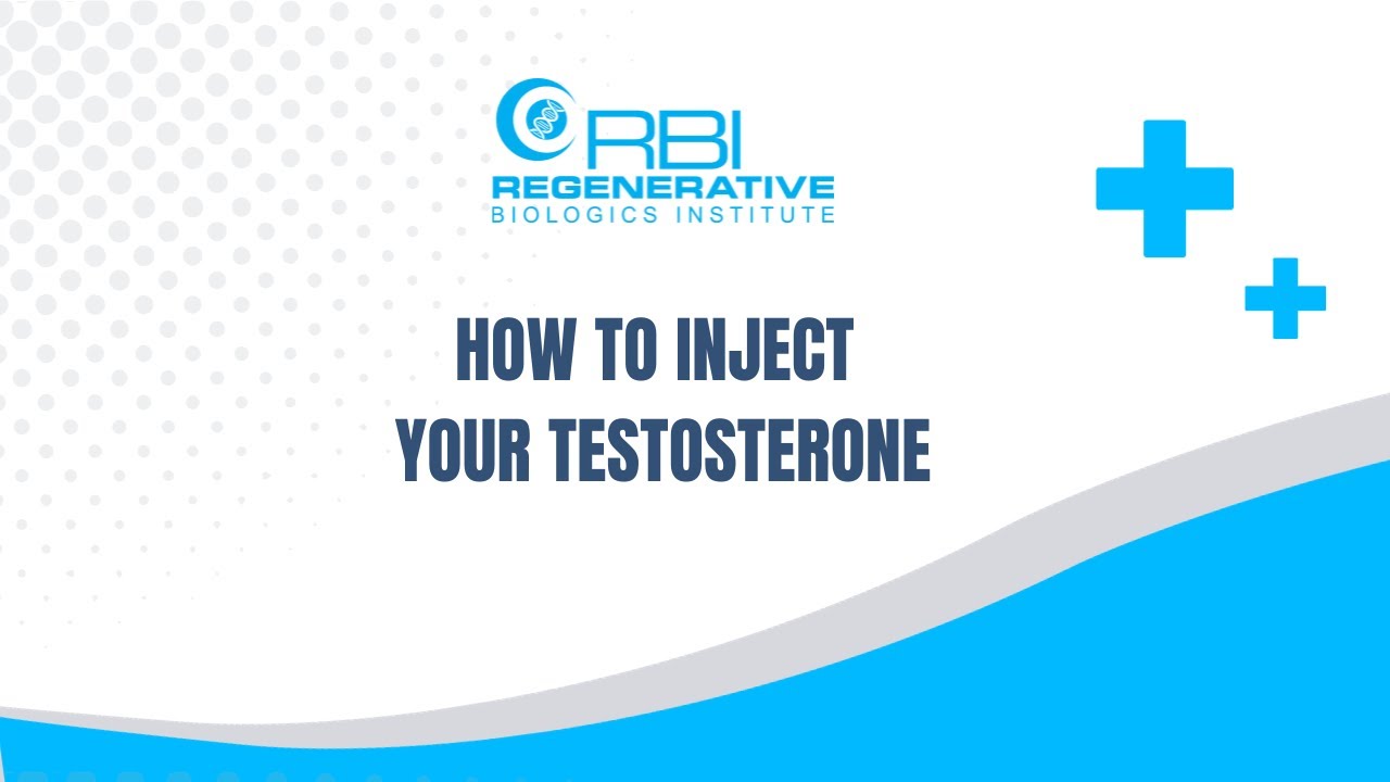 How to Inject Testosterone at Home | Testosterone Replacement Therapy ...