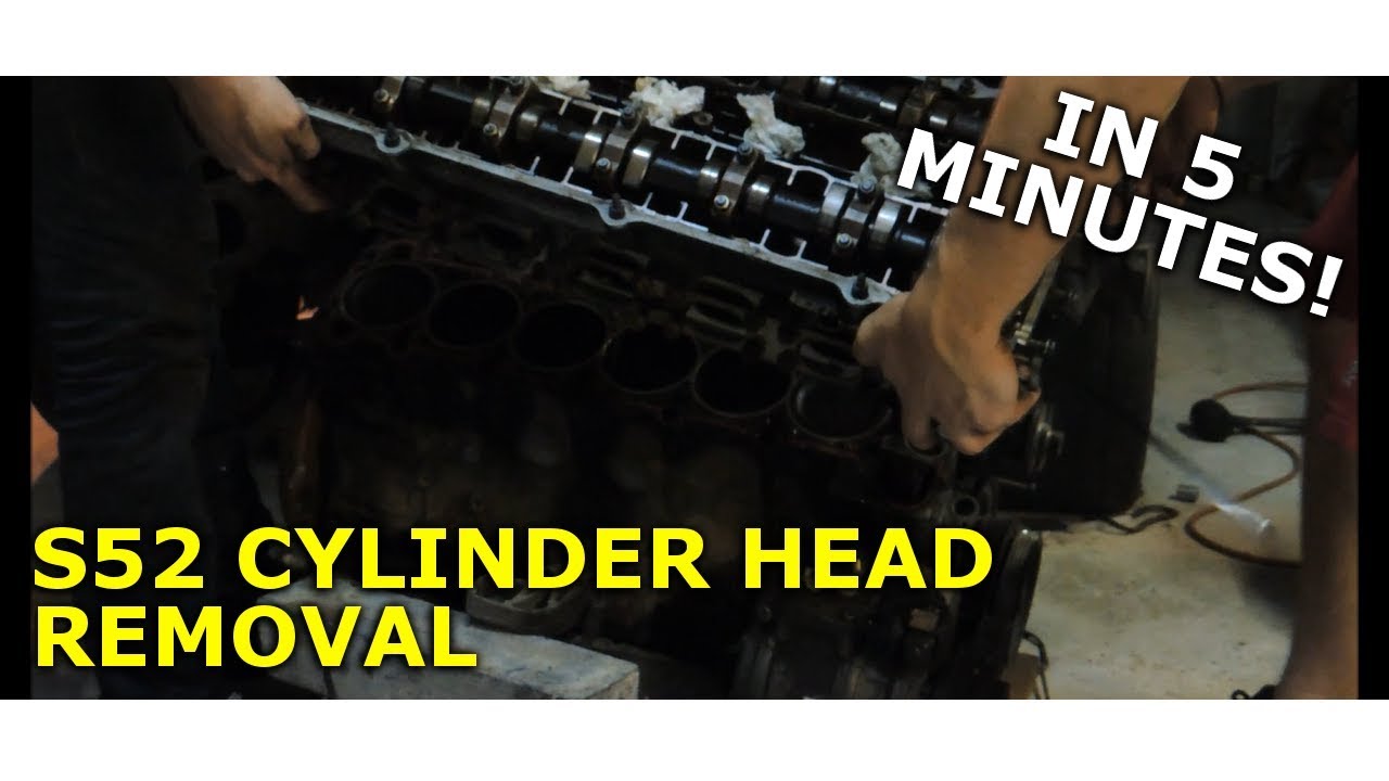 BMW M3 Vlog #3 "S52 Cylinder Head Removal in 5 Minutes" - YouTube