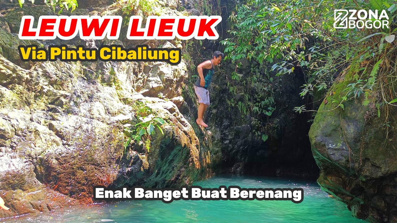 Keindahan Curug Leuwi Lieuk, Tracking Via Pintu Cibaliung - YouTube
