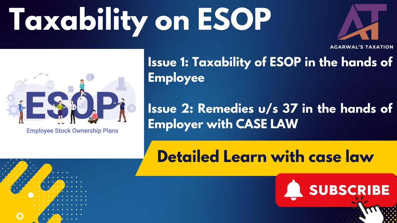 ESOP- Taxability in the hands of Employee | Remedy for company with ...