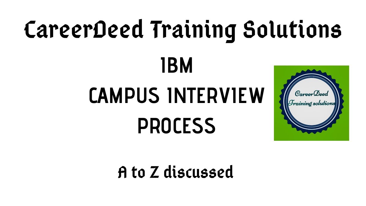 IBM CAMPUS INTERVIEW PROCESS | IBM SYLLABUS | IBM PATTERN - YouTube
