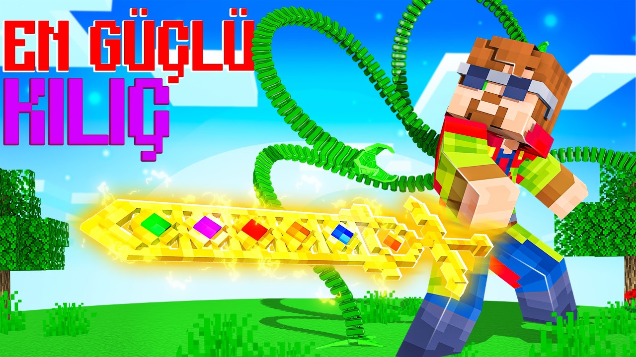 YENİ SÜPER KAHRAMAN için EN GÜÇLÜ KILICI ÇALDIK - Minecraft - YouTube