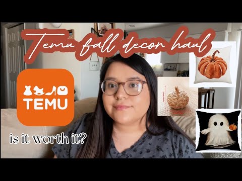 🍂NEW🍂 2023 TEMU FALL DECOR HAUL + REVIEW - YouTube