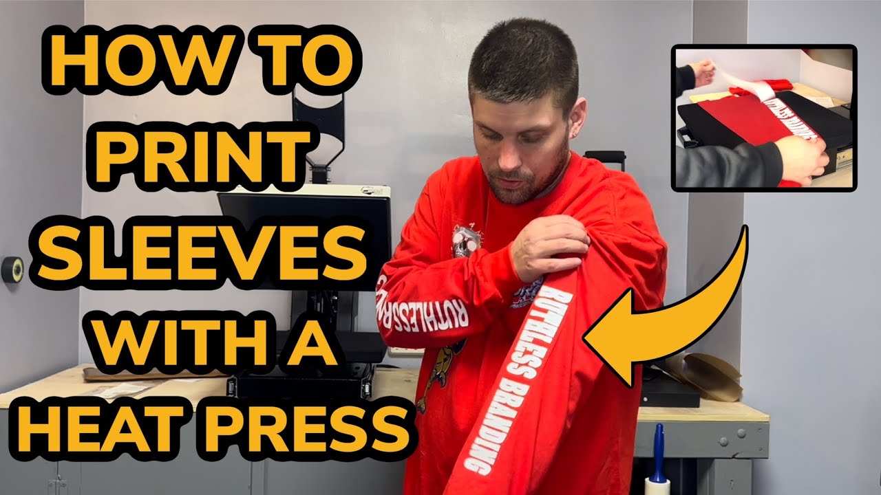 How to print sleeves with a heat press from home ( sleeve print ...