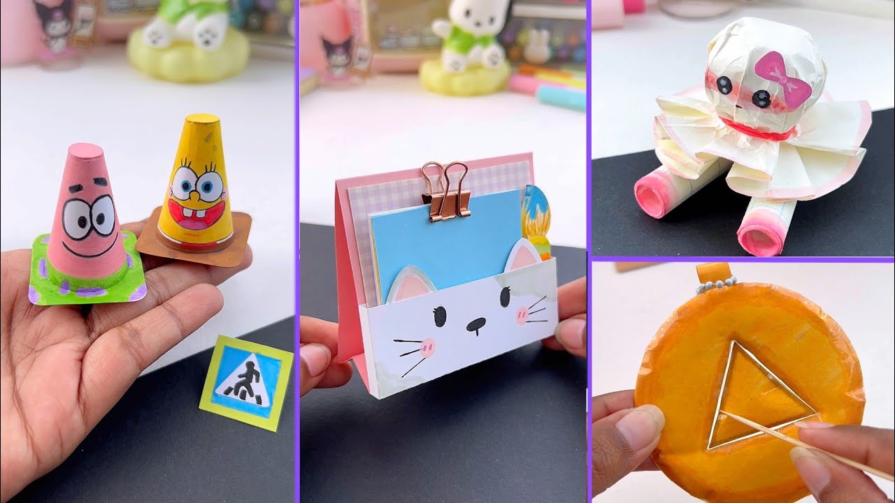 13 DIY Miniature Crafts Idea / Easy Craft Ideas / school craft ...