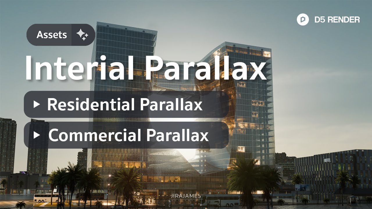 วิธีการใช้งาน Interior Parallax Assets ใน D5 Render - YouTube