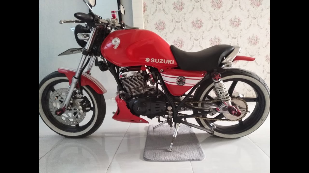 Modifikasi Suzuki Thunder 125 Jadi JapStyle Bobber - YouTube