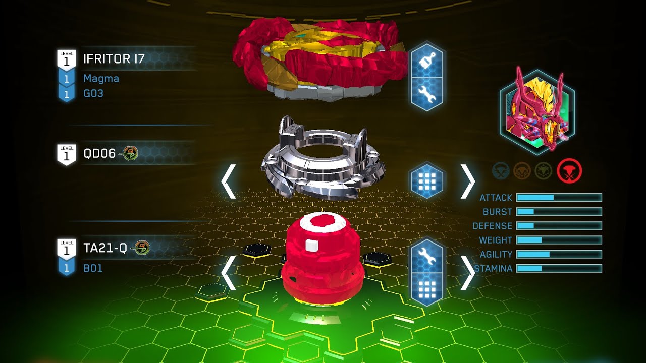 Magma Ifritor I7 Beyblade Burst App - YouTube