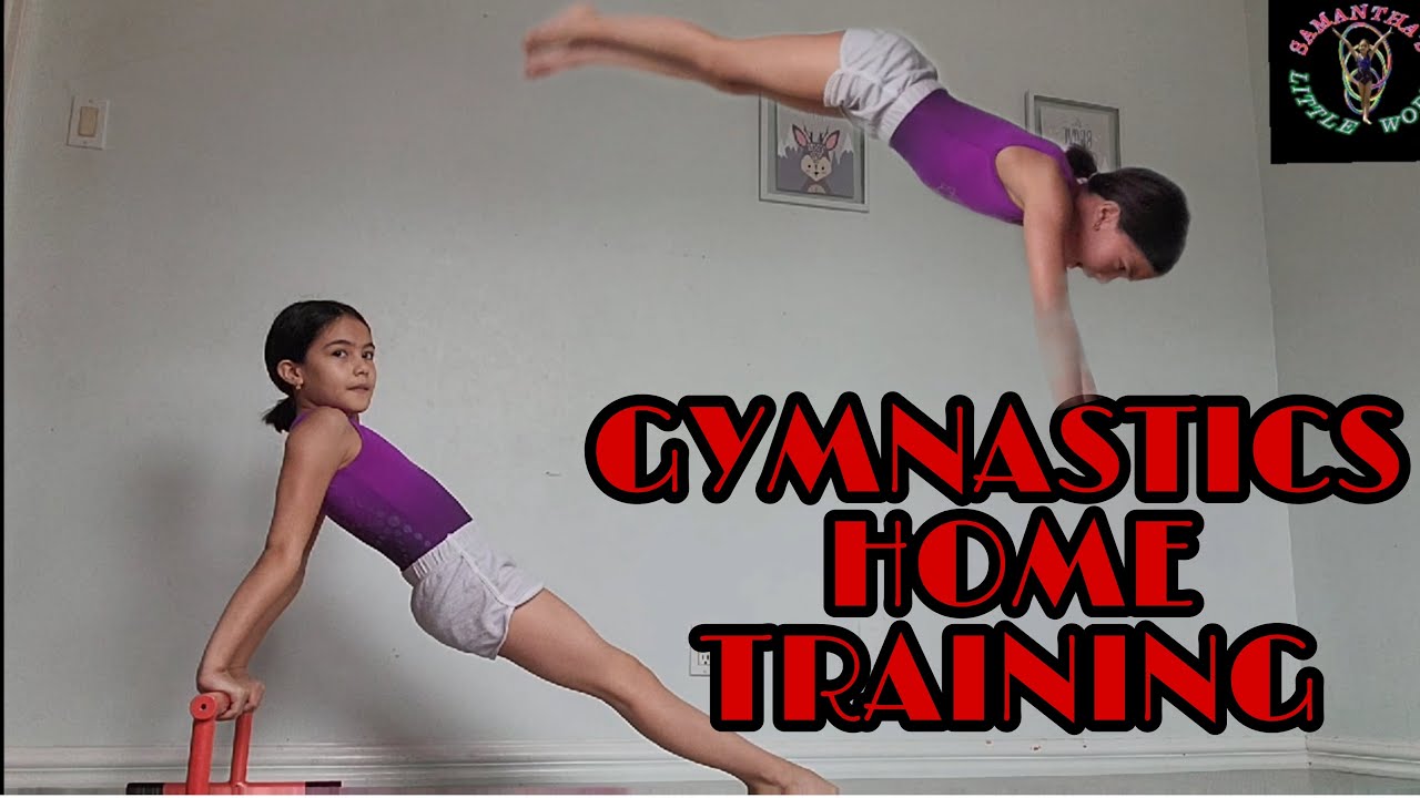 FUN GYMNASTICS HOME WORKOUT || HOME CONDITIONING IDEAS || QUARANTINE ...