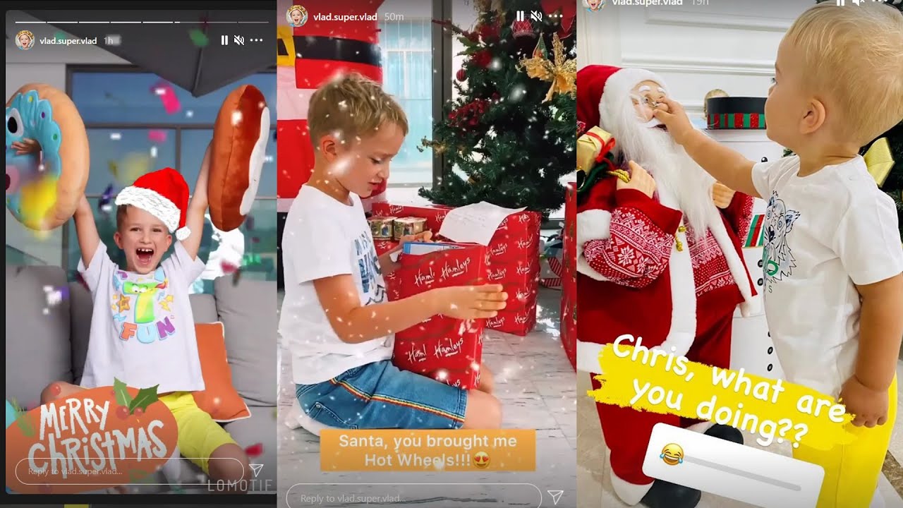 Vlad and Niki gift christmas day 2020 to 2021 - YouTube