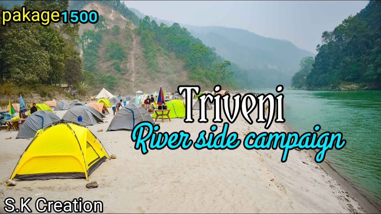Triveni || the meeting point of two rivers || Full enjoy || near ...