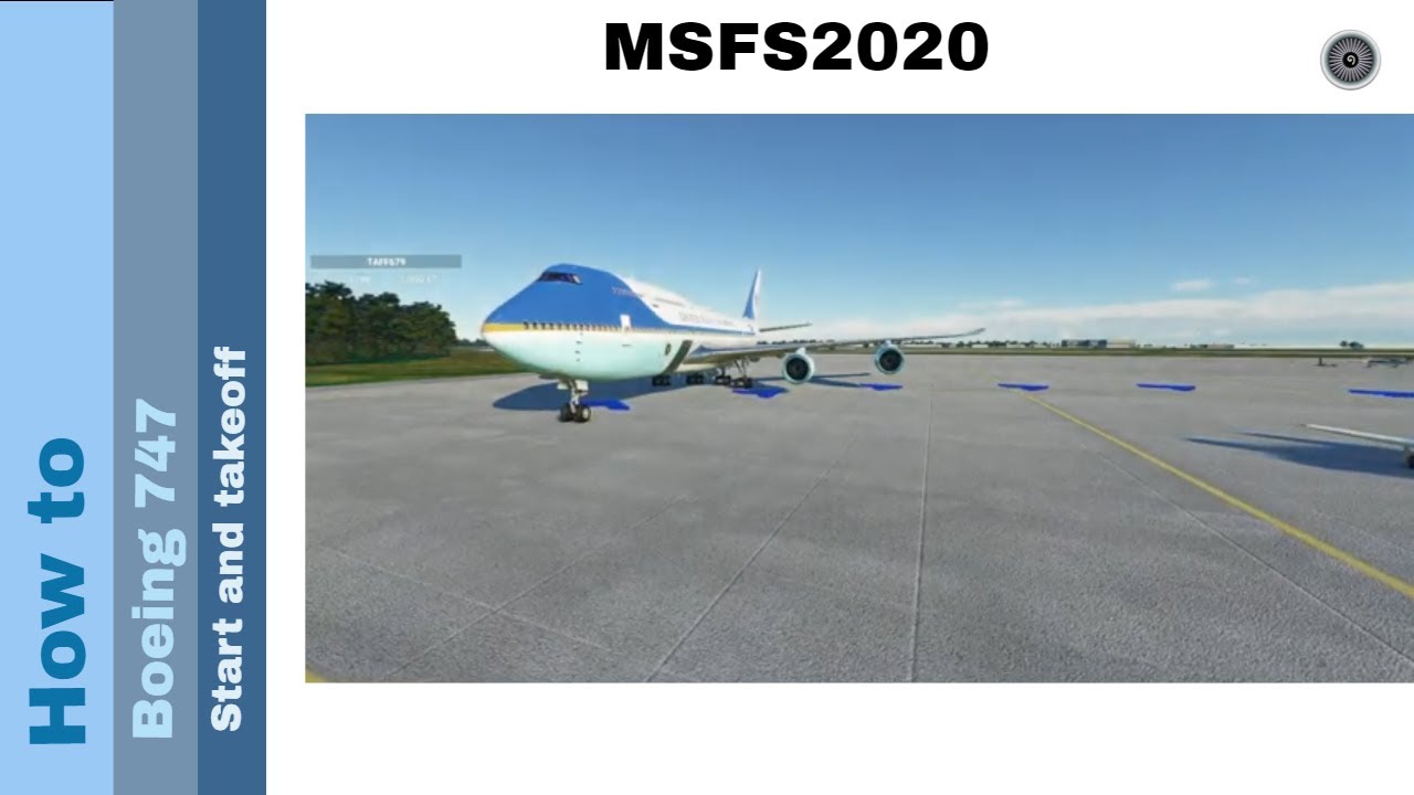 Flight Simulator 2020 - How to - Boeing 747 - Start and takeoff - YouTube