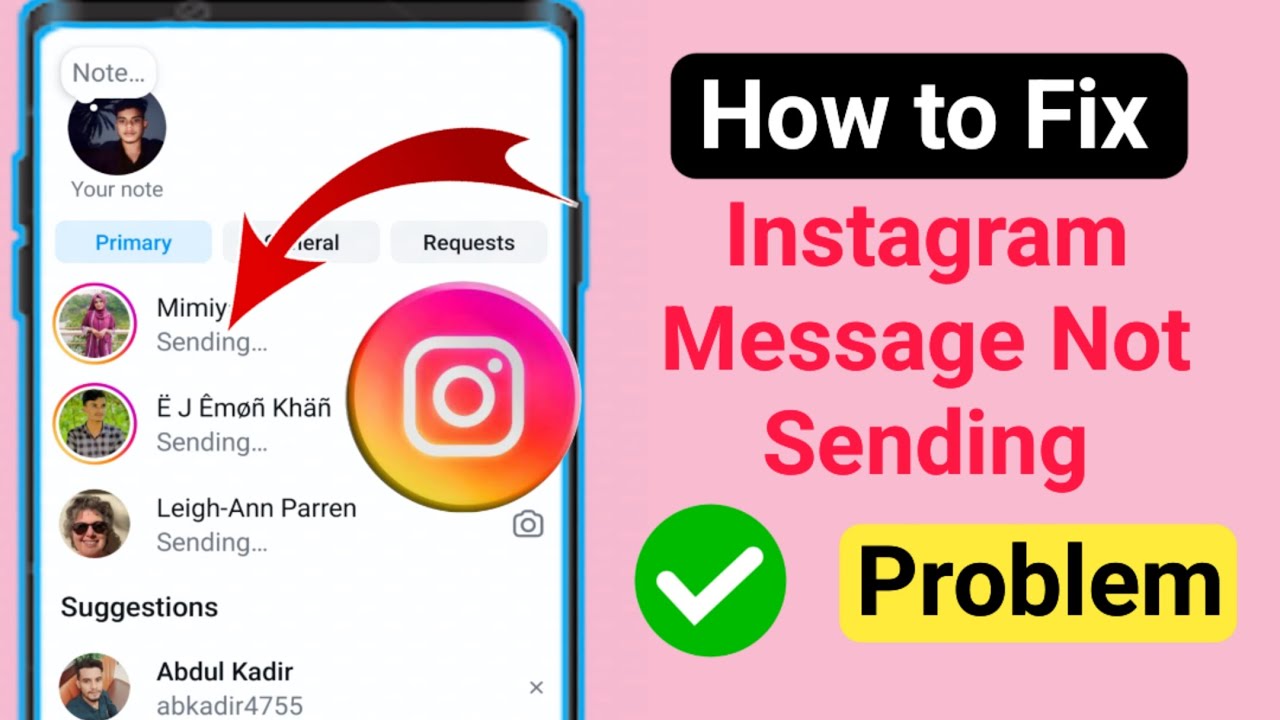How To Fix Instagram Message Not Sending Problem | Instagram Message ...