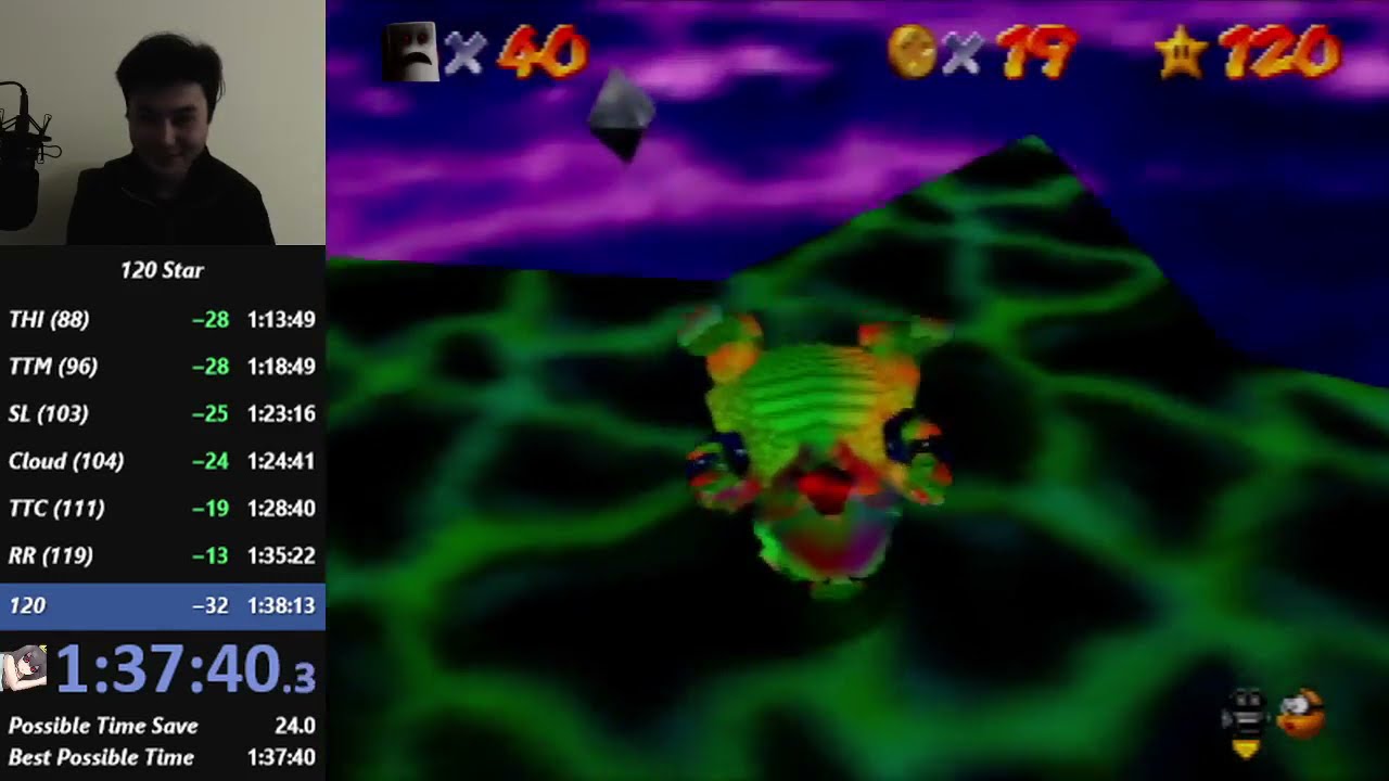 Liam beats the SM64 120 Star World Record - YouTube