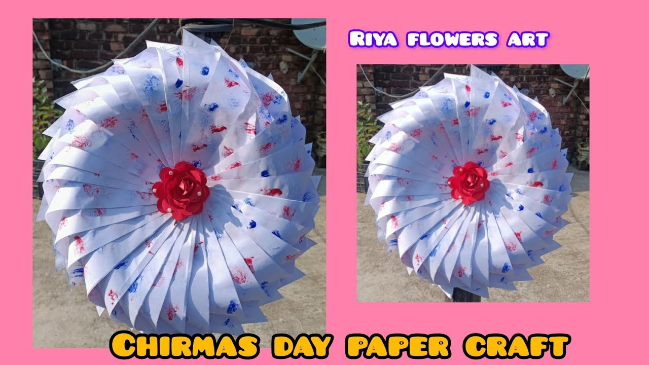 Chirmas Day Paper Craft Ideas// A4 Size Paper Craft// Diy Home Decor ...