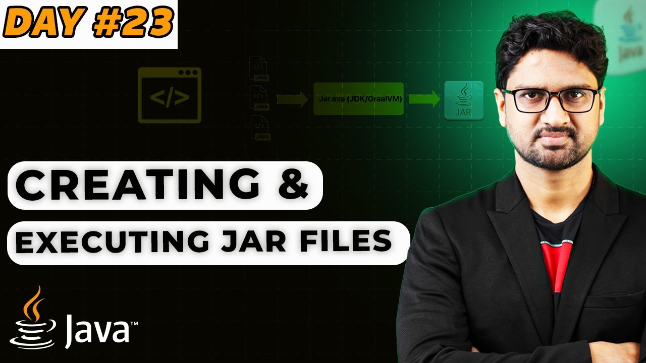 Creating & Executing JAR Files in Java | Vishwa Mohan | Day - 23 - YouTube