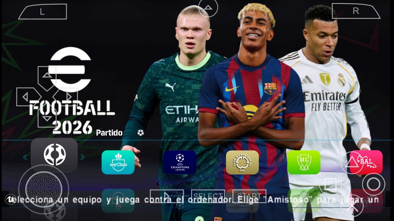 eFootball PES 2026 PPSSPP DOWNLOAD ORIGINAL ISO PES 26 PSP Full Update ...