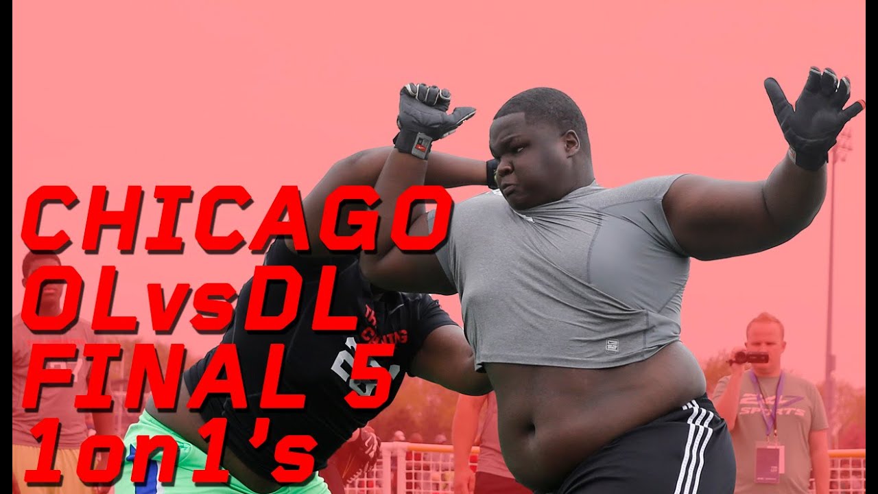 Chicago OL vs DL "Final 5" 1 on 1's | Nike Football's The Opening ...