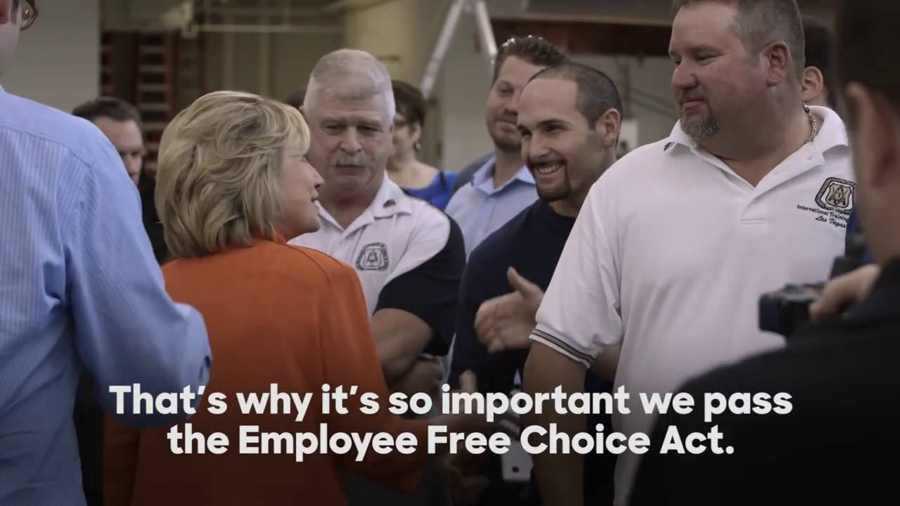 Hillary Clinton - Saluting workers on Labor Day - YouTube
