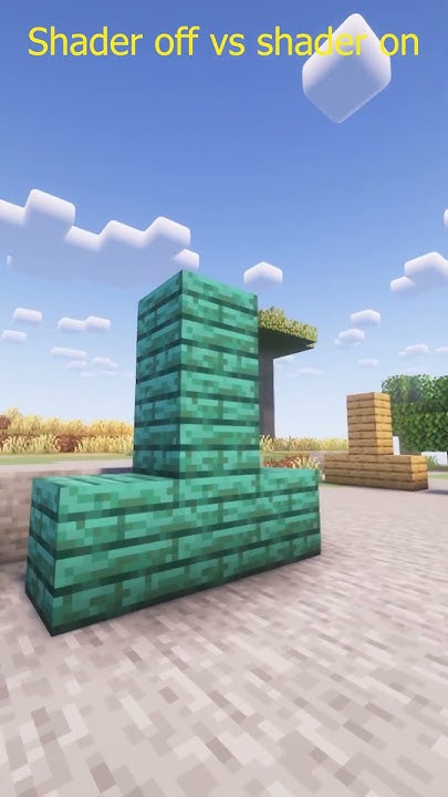Shader off vs shader on in minecraft - YouTube