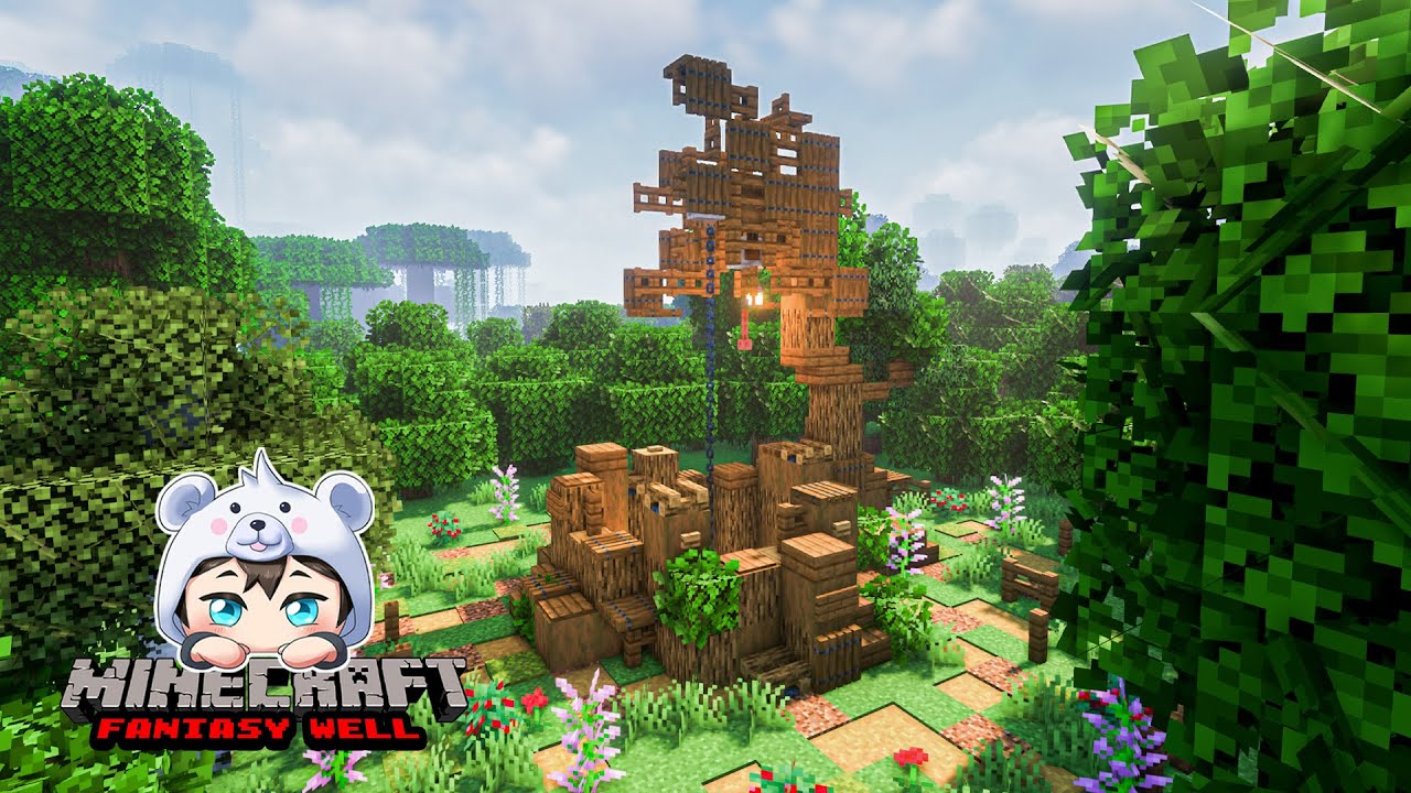 Minecraft: Cara Membuat Fantasy Well | How to Build a Fantasy Well ...