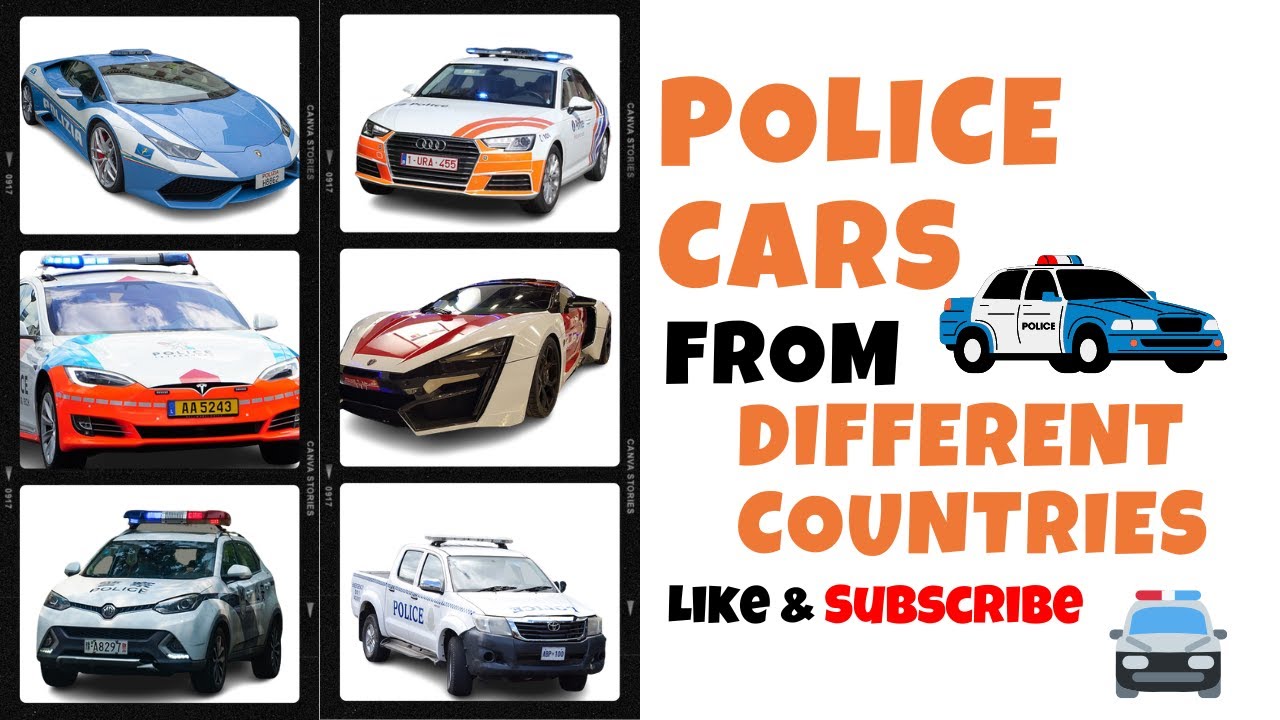 Police Cars From Different Countries - YouTube