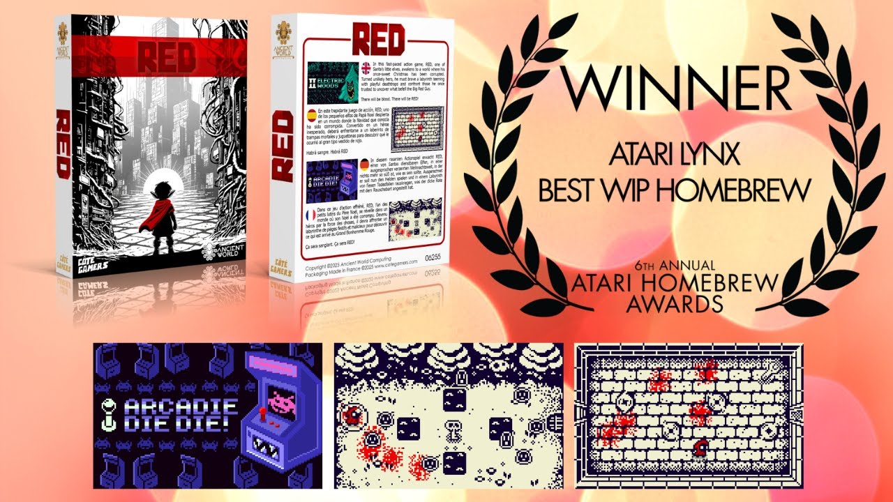 Red, The new game for your ATARI LYNX - YouTube